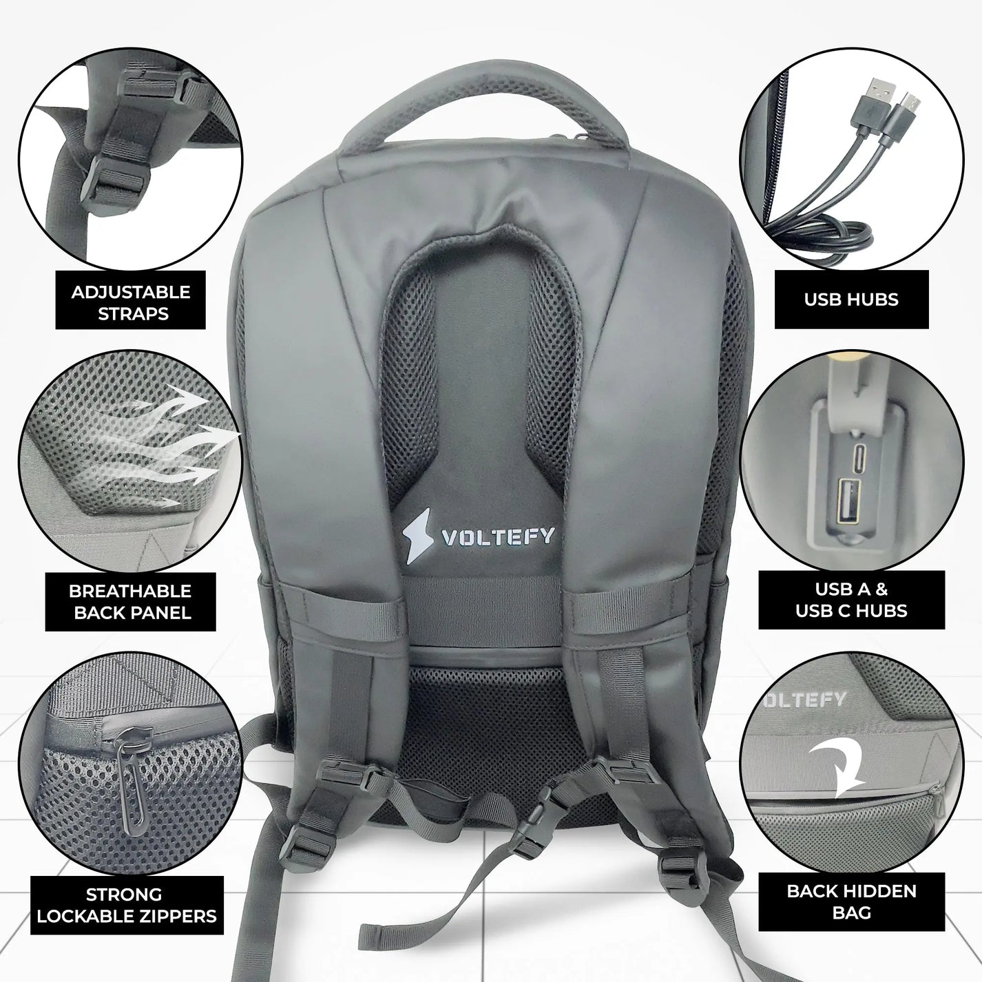 LED Backpack with Programmable Screen - Voltefy
